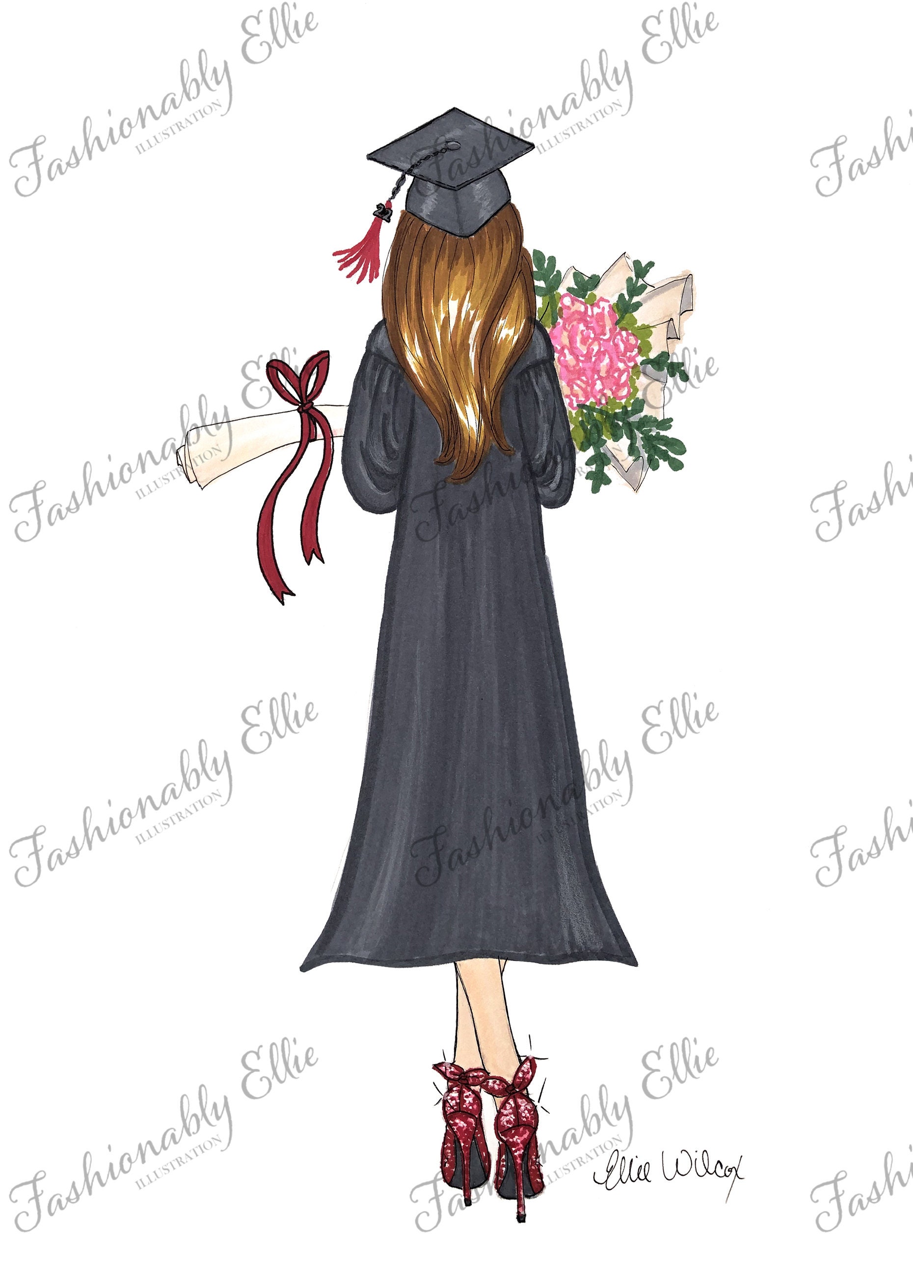 Class of 2022 Fashion Illustration - Etsy