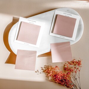 Aesthetic Square Sticky Notepad | Dotted Sticky Note | Dotted Sticky ...