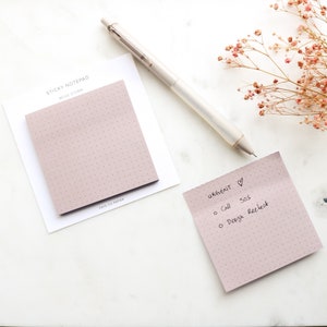 Aesthetic Square Sticky Notepad | Dotted Sticky Note | Dotted Sticky ...