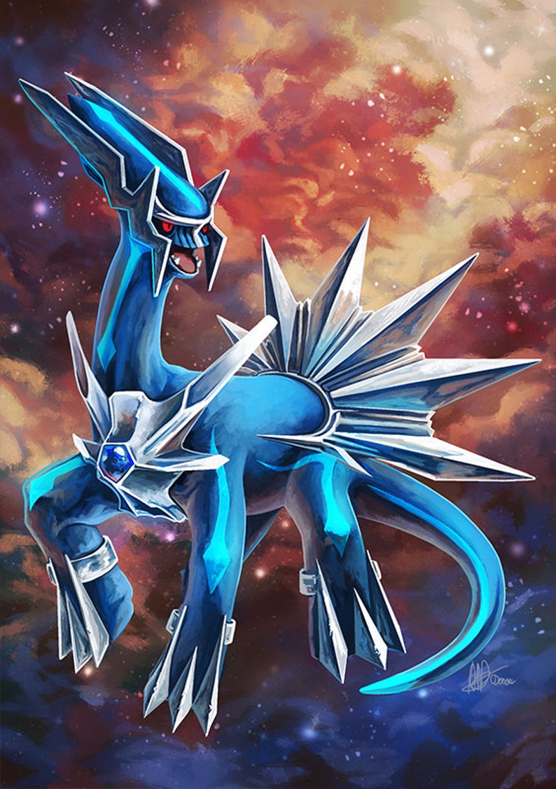 Dialga Art Print - Etsy