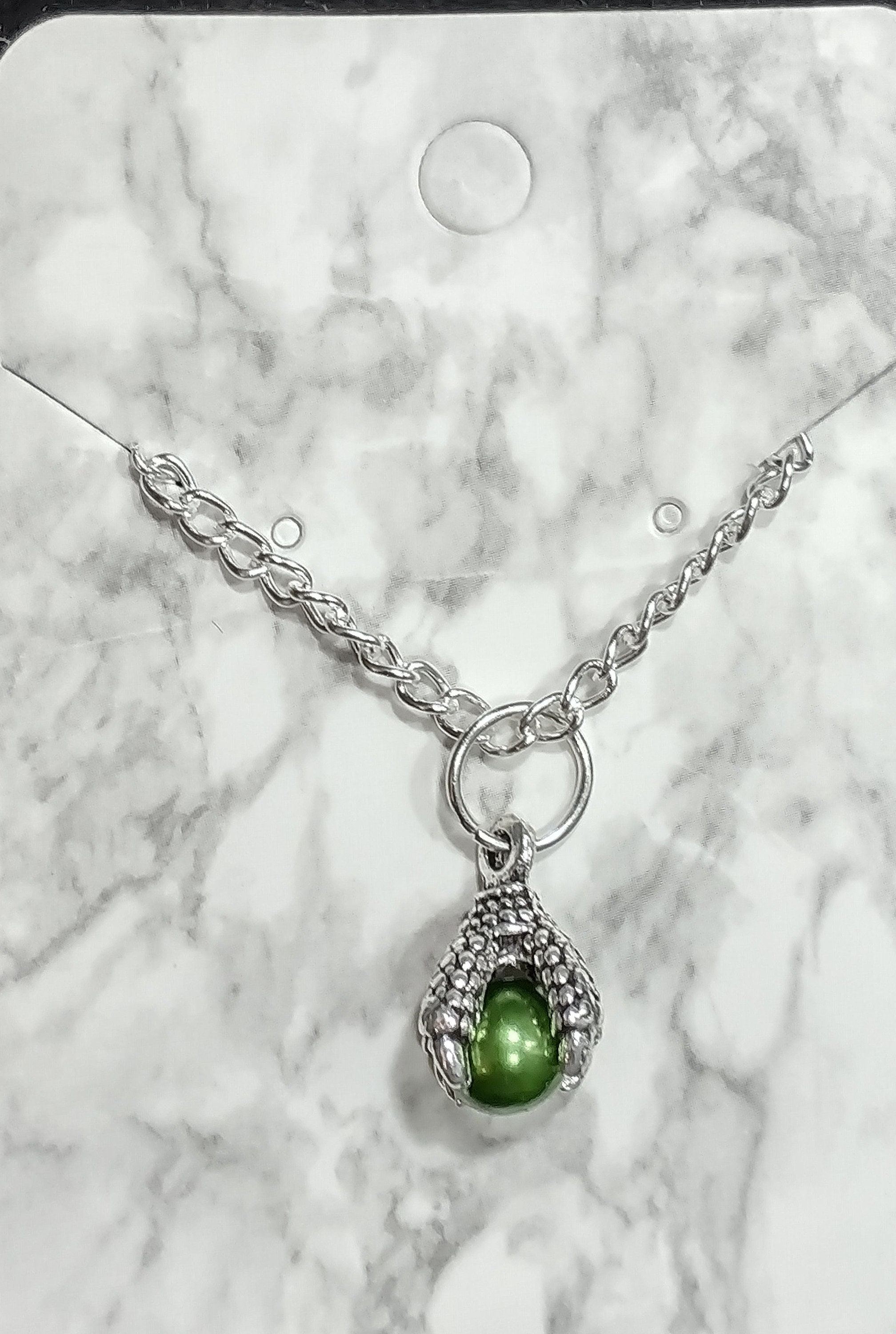 Dragon Claw Holding Pearl Necklace - Etsy