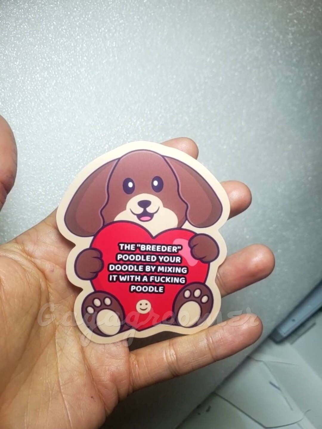 Inappropriate Funny Cute the Breeder Poodled Your Doodle Waterproof ...