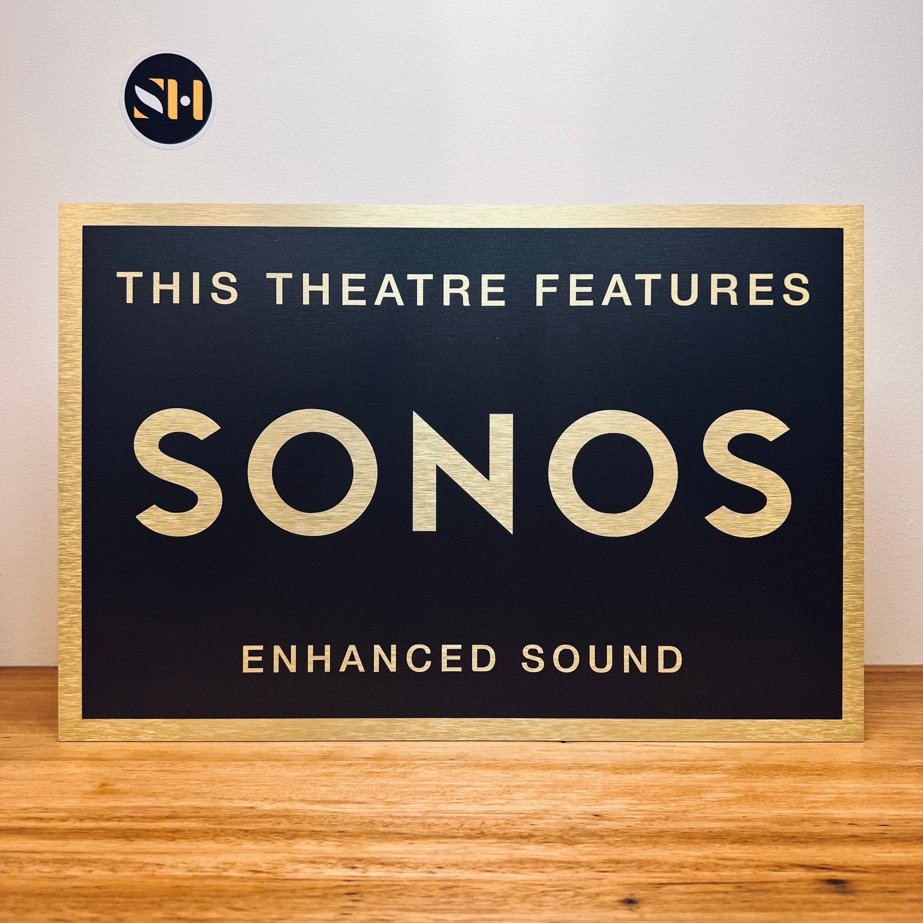 Sonos Enhanced Sound Home Theatre Signs Signage Cinema - Etsy Australia