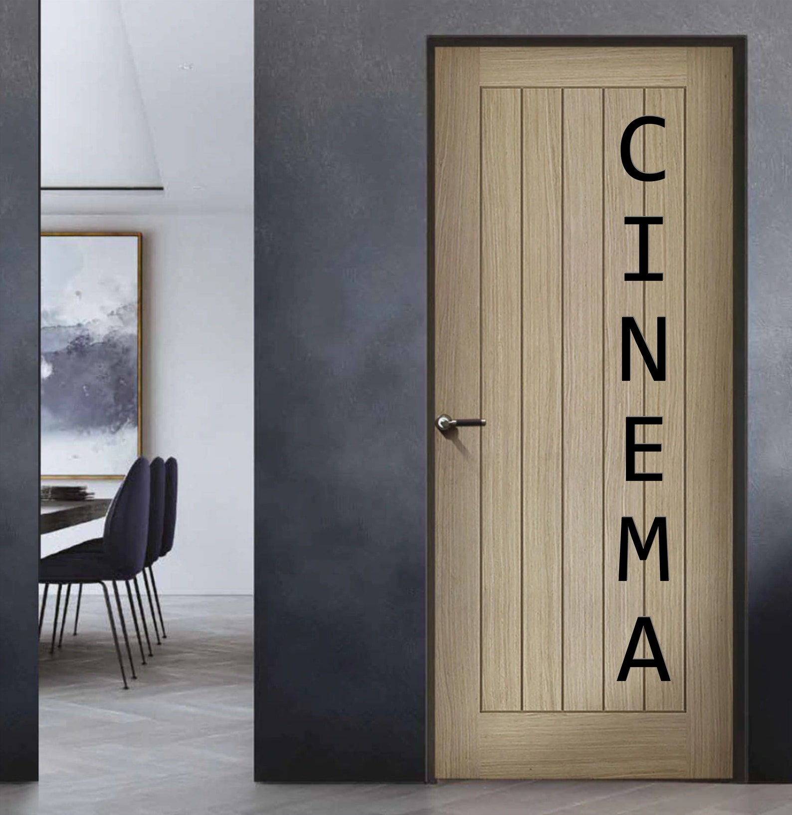 CINEMA DOOR SIGN Home Theatre Signs Signage Cinema Decor - Etsy