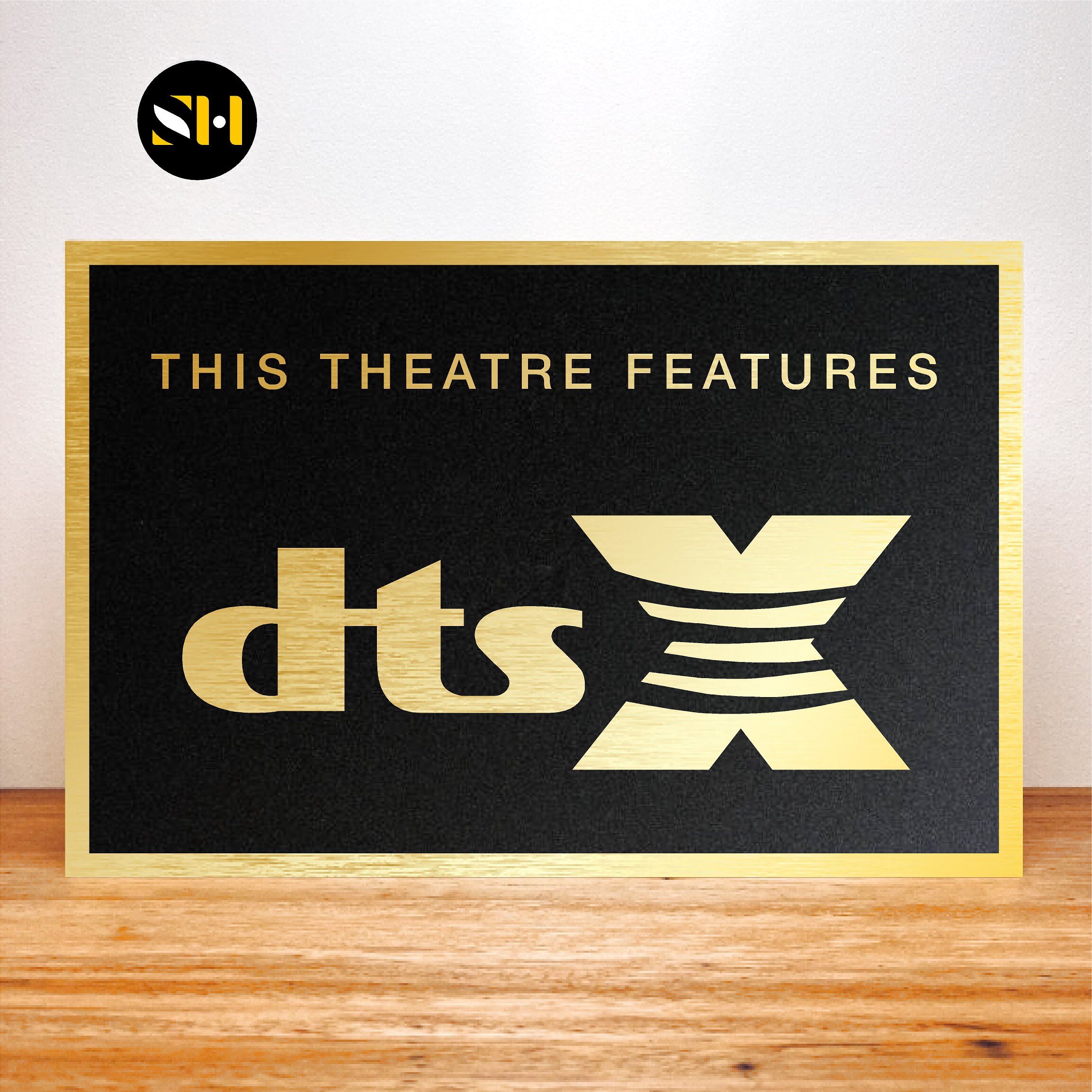 DTS GOLD | Home Theatre Signs | Signage | Cinema Decor - Etsy