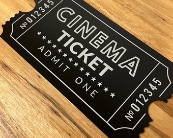 Cinema Ticket | Movie Night | Home Theatre Signs | Signage | Cinema ...