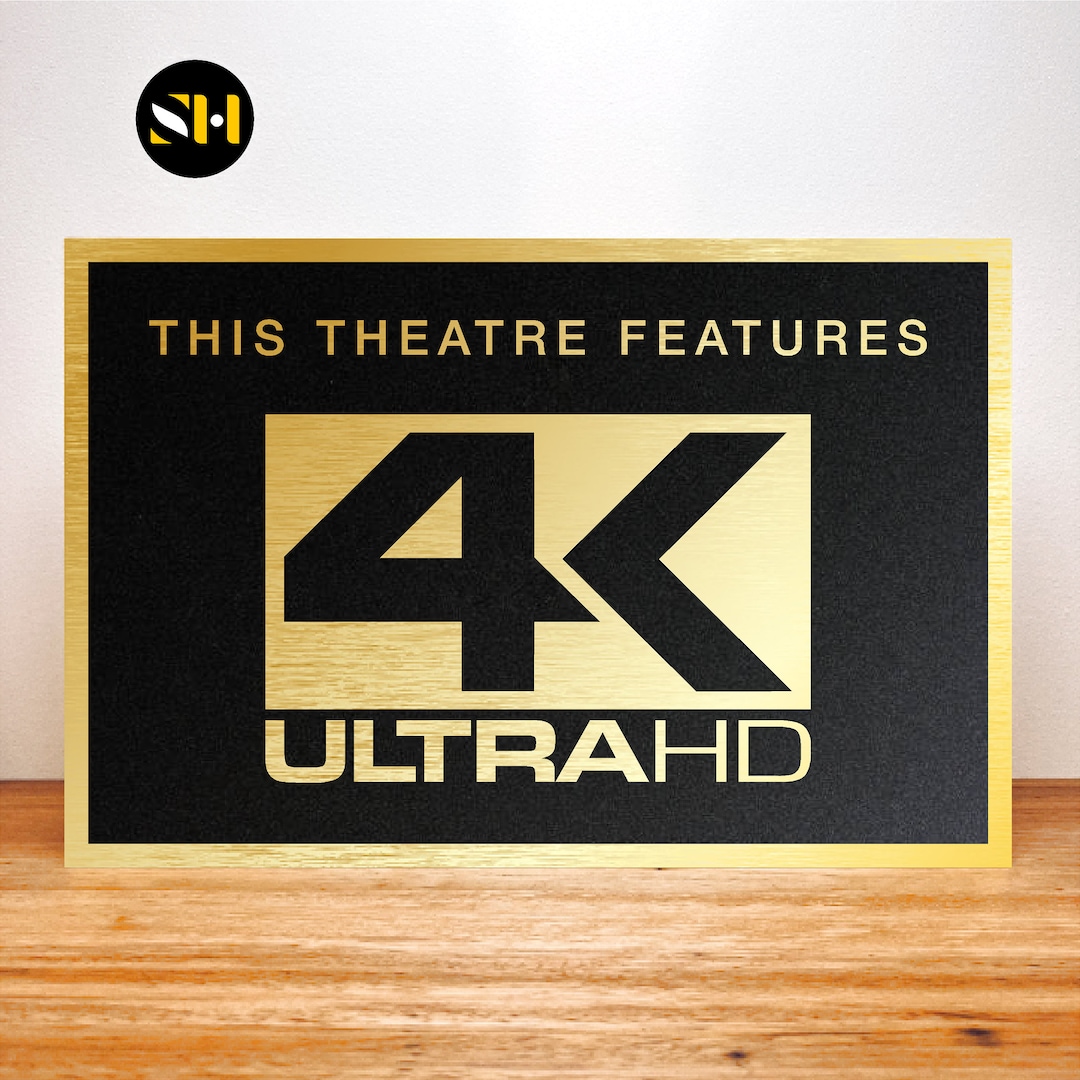 4k Ultra HD | Home Theatre Signs | Signage | Cinema Decor - Etsy