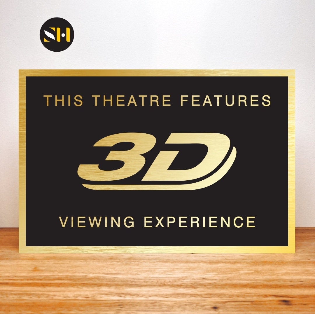 3D Viewing | Home Theatre Signs | Signage | Cinema Decor - Etsy