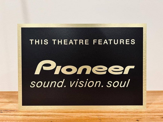 Pioneer Home Theatre Signs Signage Cinema Decor | Etsy