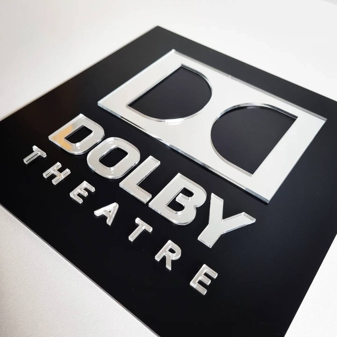 DOLBY THEATRE | Home Theatre Signs | Signage | Cinema Decor | Laser ...