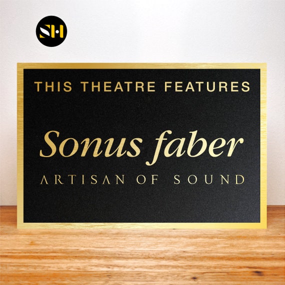 Sonus Faber Home Theatre Signs Signage Cinema Decor - Etsy