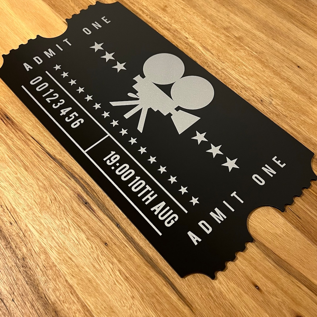 Cinema Ticket | Movie Night | Home Theatre Signs | Signage | Cinema ...