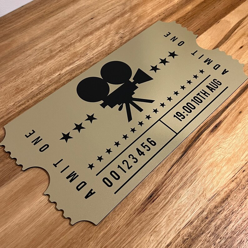 Cinema Ticket | Movie Night | Home Theatre Signs | Signage | Cinema ...