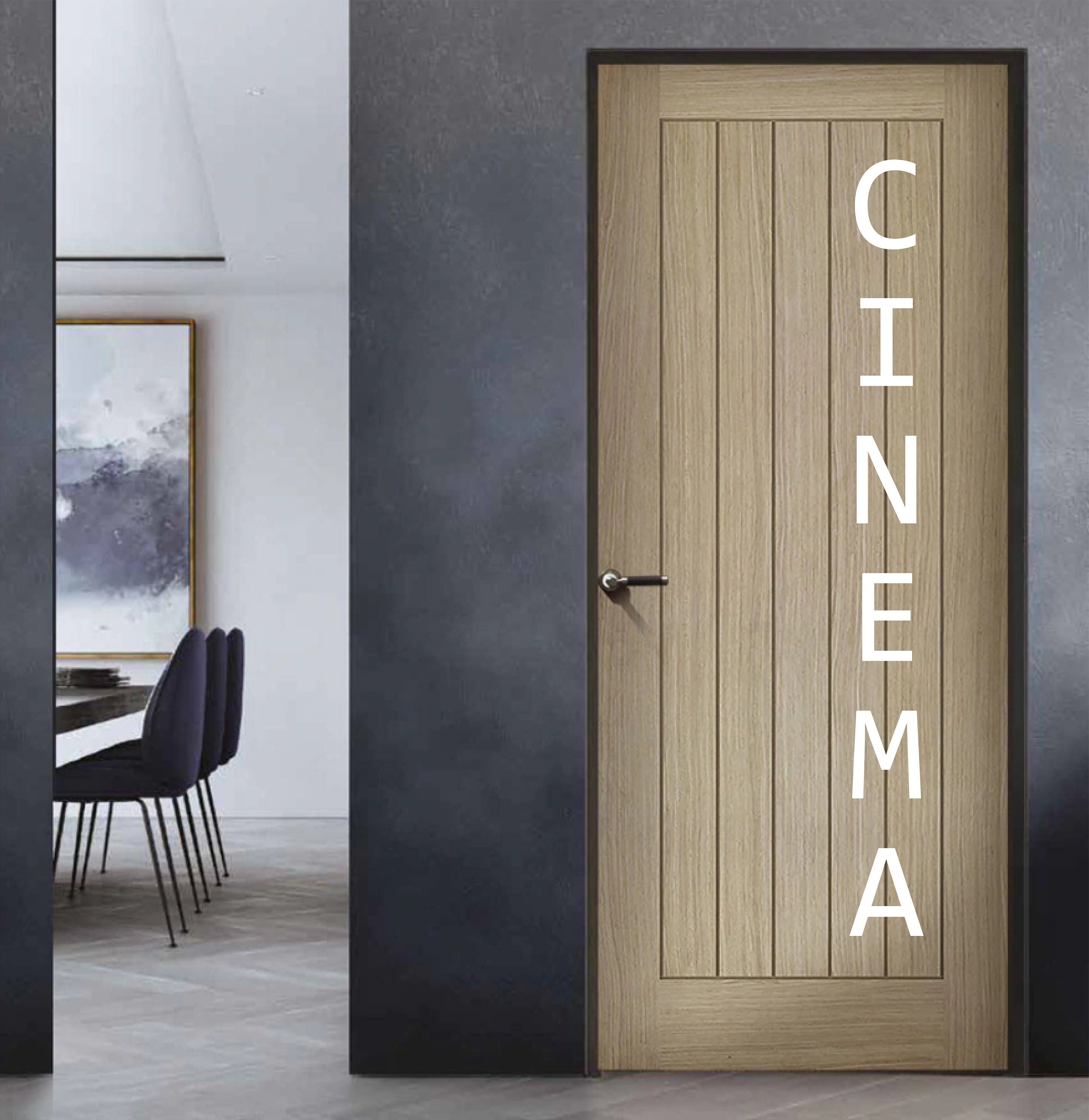 CINEMA DOOR SIGN Home Theatre Signs Signage Cinema Decor - Etsy