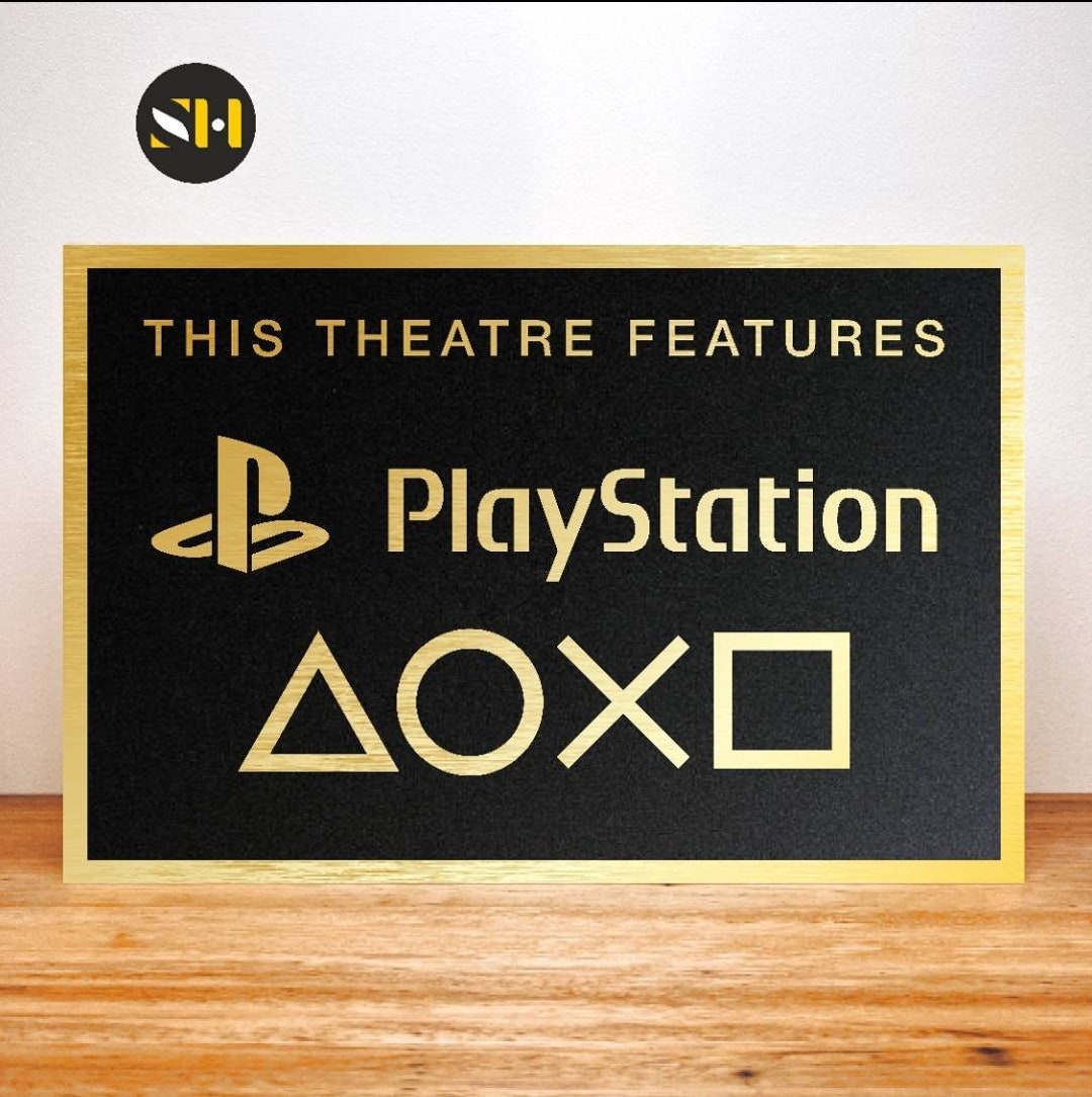 Playstation | Home Theatre Signs | Signage | Cinema Decor - Etsy