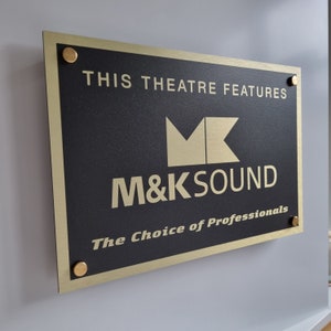 Standoff Mounts - Black & Gold Aluminium Sign Mounts - Multi Mounts ...