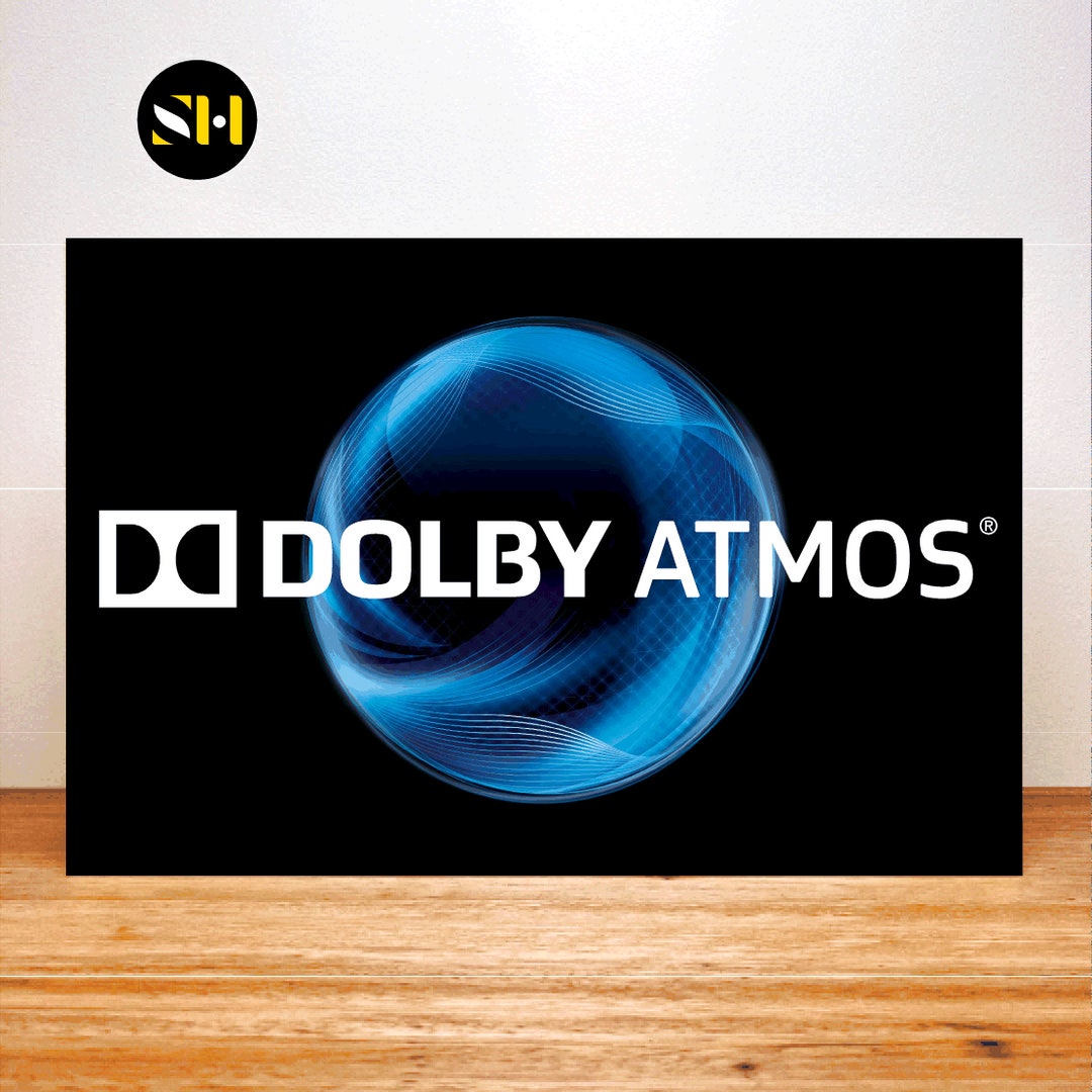 Dolby Atmos Printed Sign | Home Theatre Signs | Signage | Cinema Decor ...
