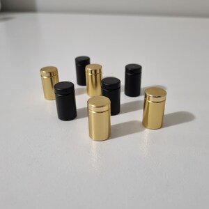 Standoff Mounts - Black & Gold Aluminium Sign Mounts - Multi Mounts ...