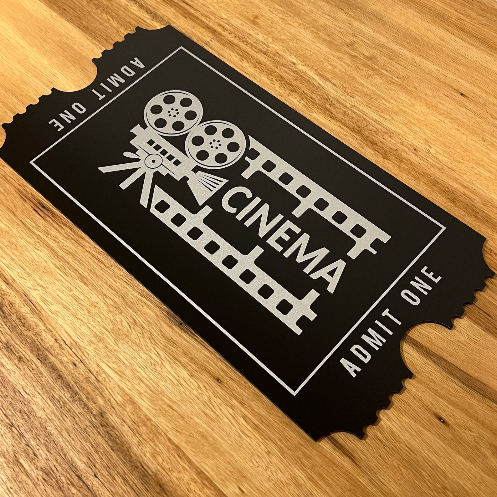 Cinema Ticket | Movie Night | Home Theatre Signs | Signage | Cinema ...