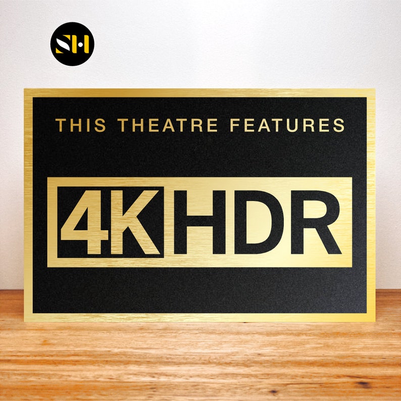 4K HDR Home Theatre Signs Signage Cinema Decor - Etsy