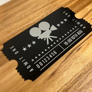 Cinema Ticket | Movie Night | Home Theatre Signs | Signage | Cinema ...