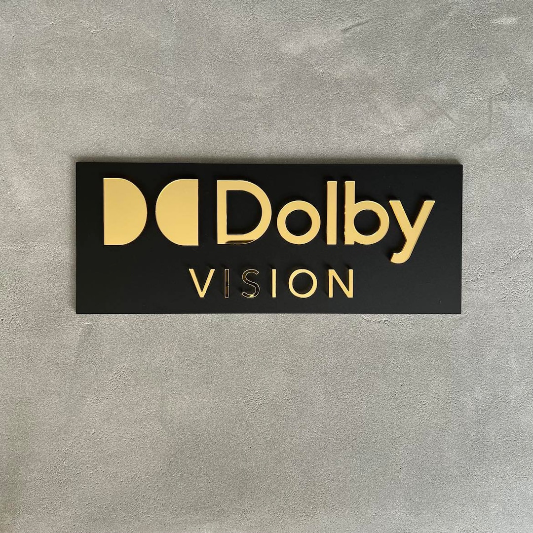 DOLBY VISION | Home Theatre Signs | Signage | Cinema Decor | Laser ...