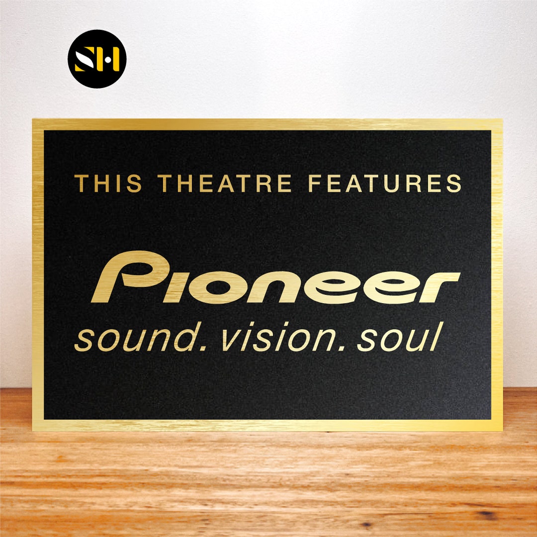 Pioneer | Home Theatre Signs | Signage | Cinema Decor - Etsy