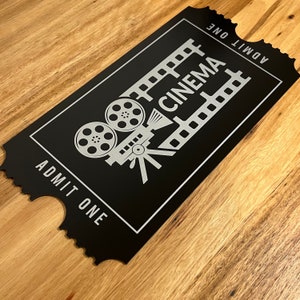 Cinema Ticket | Movie Night | Home Theatre Signs | Signage | Cinema ...