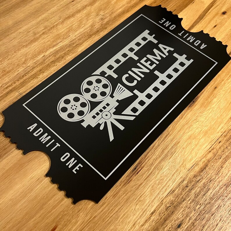 Cinema Ticket | Movie Night | Home Theatre Signs | Signage | Cinema ...