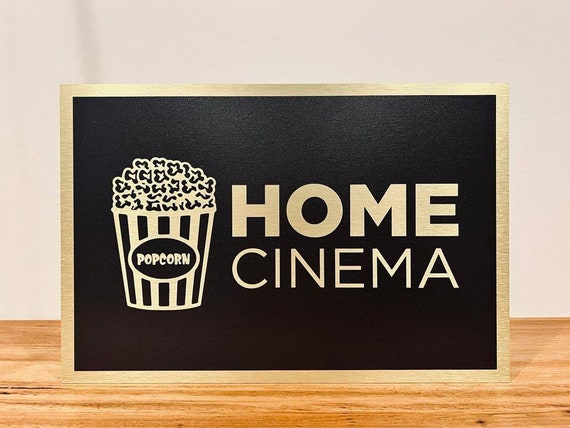 Home Cinema Home Theatre Signs Signage Cinema Decor I | Etsy
