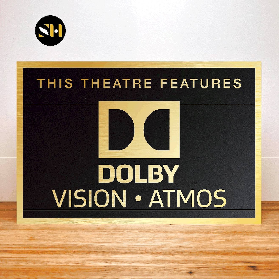 Dolby Vision Atmos Home Theatre Signs Signage Cinema - Etsy