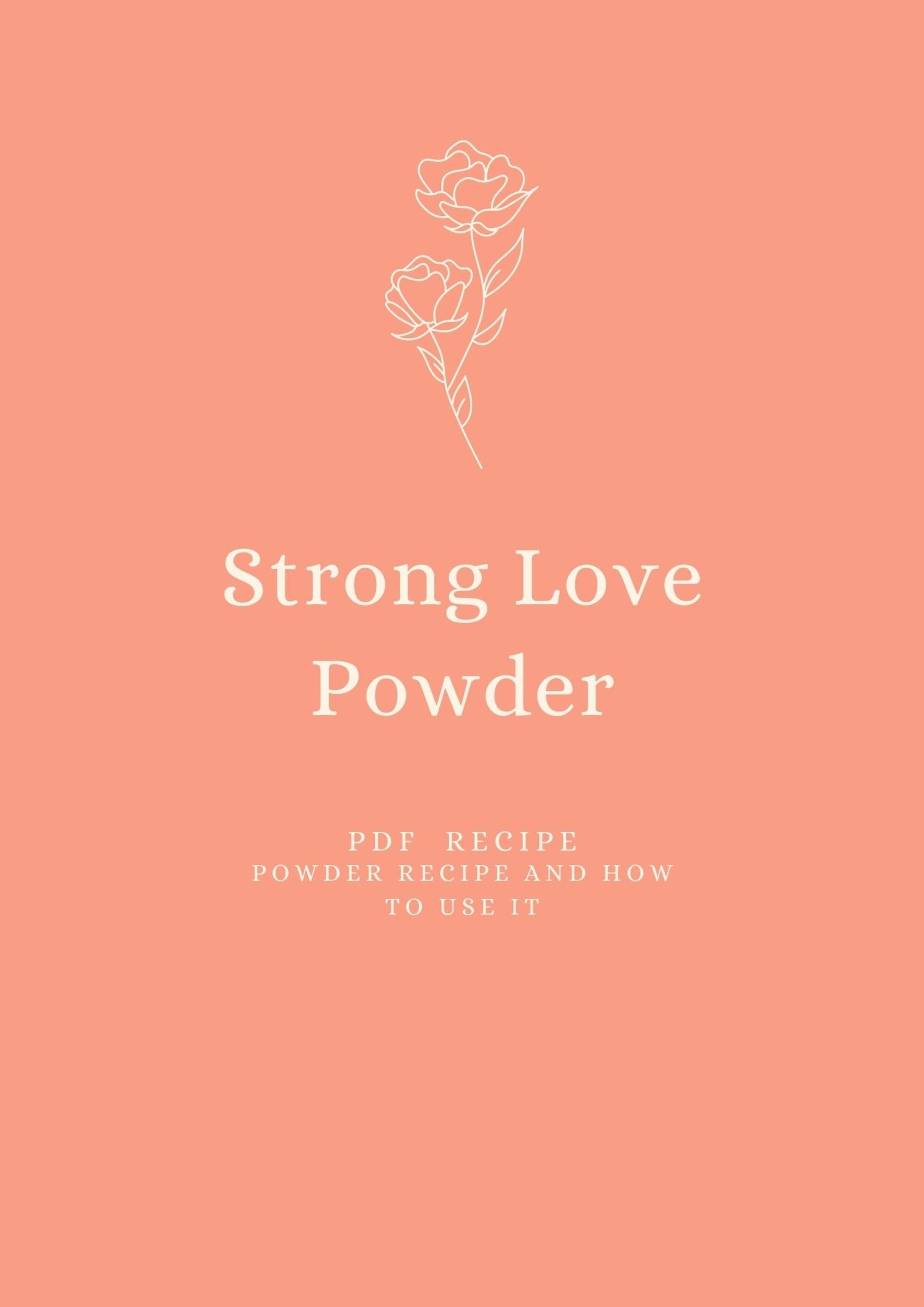 Hoodoo Love Powder Recipe Love Powder Spell - Etsy