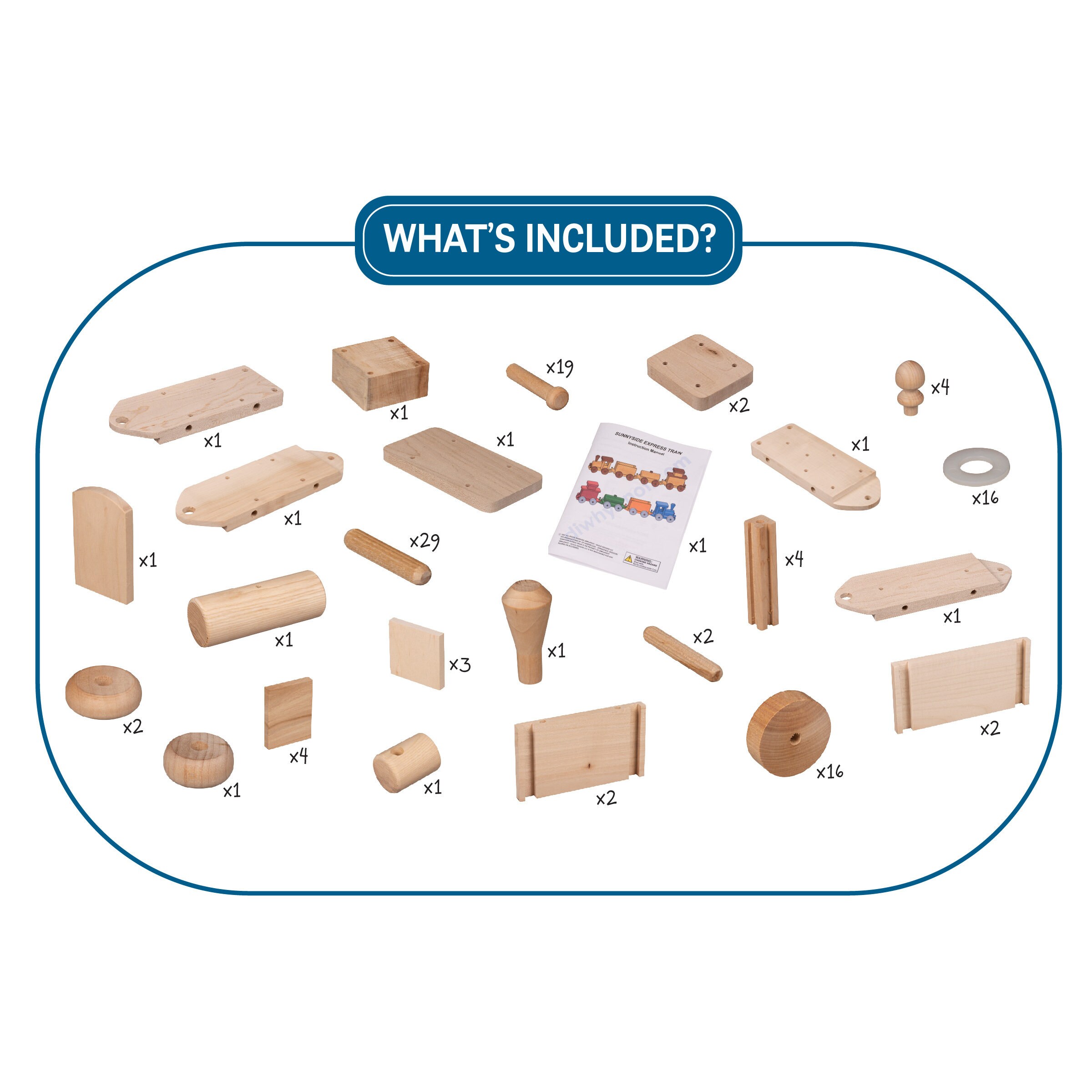 Solid Wood STEM Toy Train Kit - Etsy