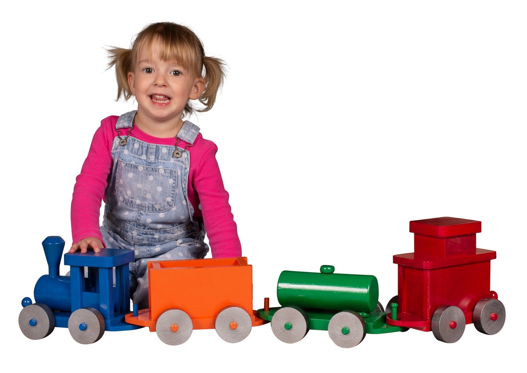 Solid Wood STEM Toy Train Kit - Etsy