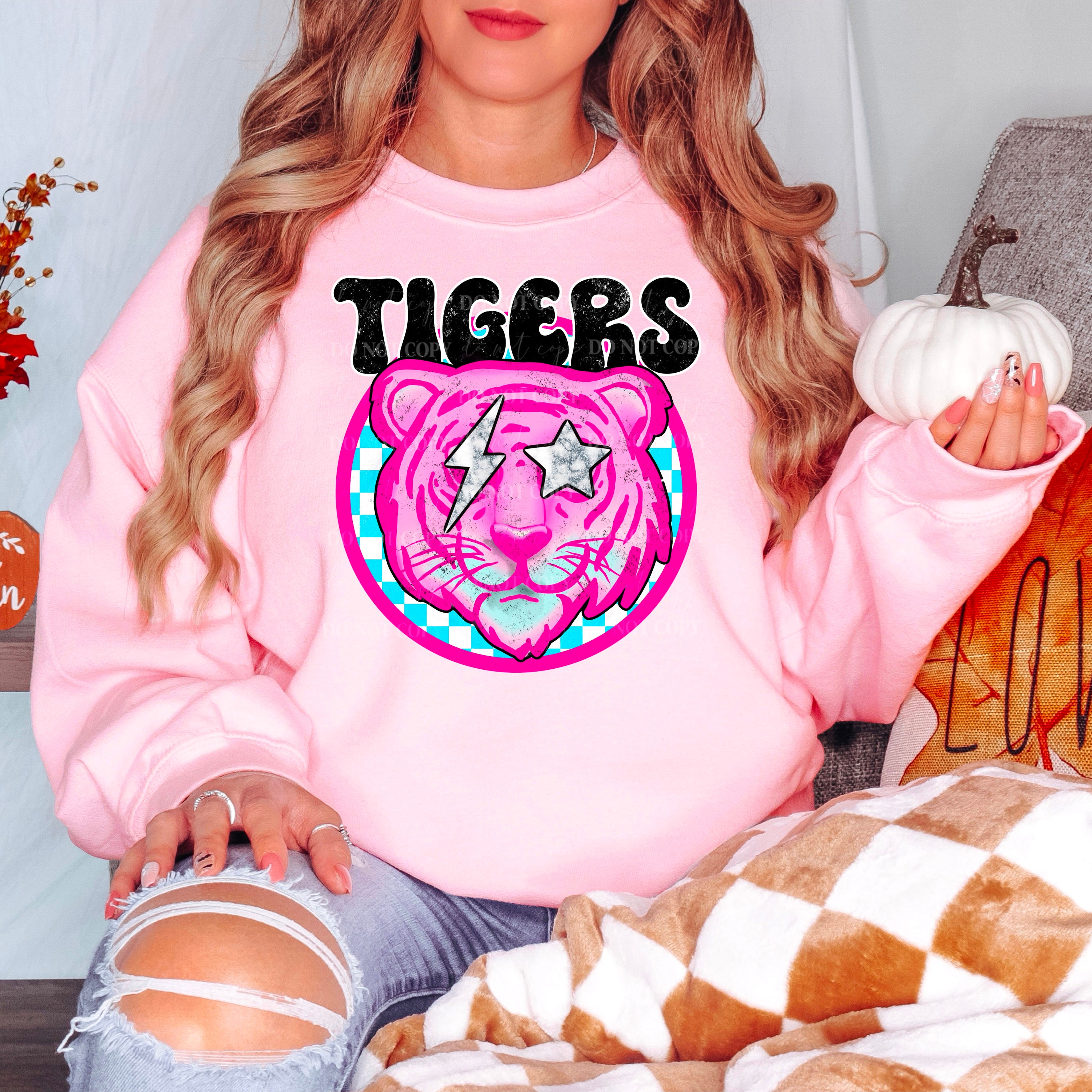Tigers Preppy Mascot Instant Download Png High School - Etsy