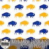 Classic Buffalos | Seamless | Digital Paper | Football | Instant ...