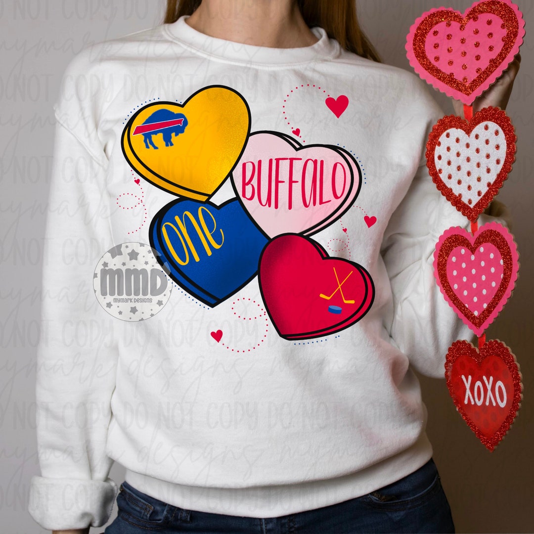 Buffalo Hearts PNG | Valentine Football Hockey Design (digital Download ...