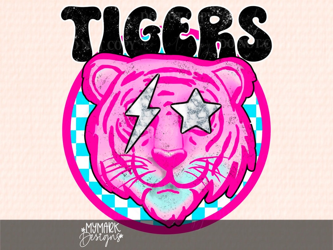 Tigers Preppy Mascot Instant Download Png High School - Etsy