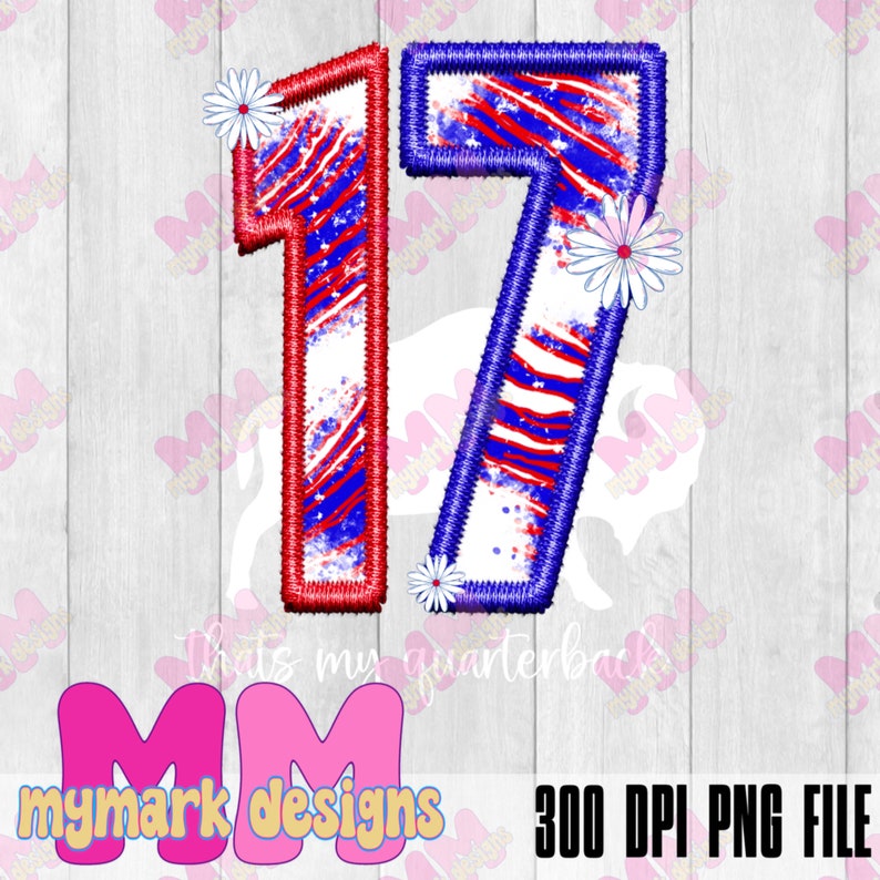 JA17 : Faux Embroidery | Buffalo Football | Instant Download | Bills - Etsy