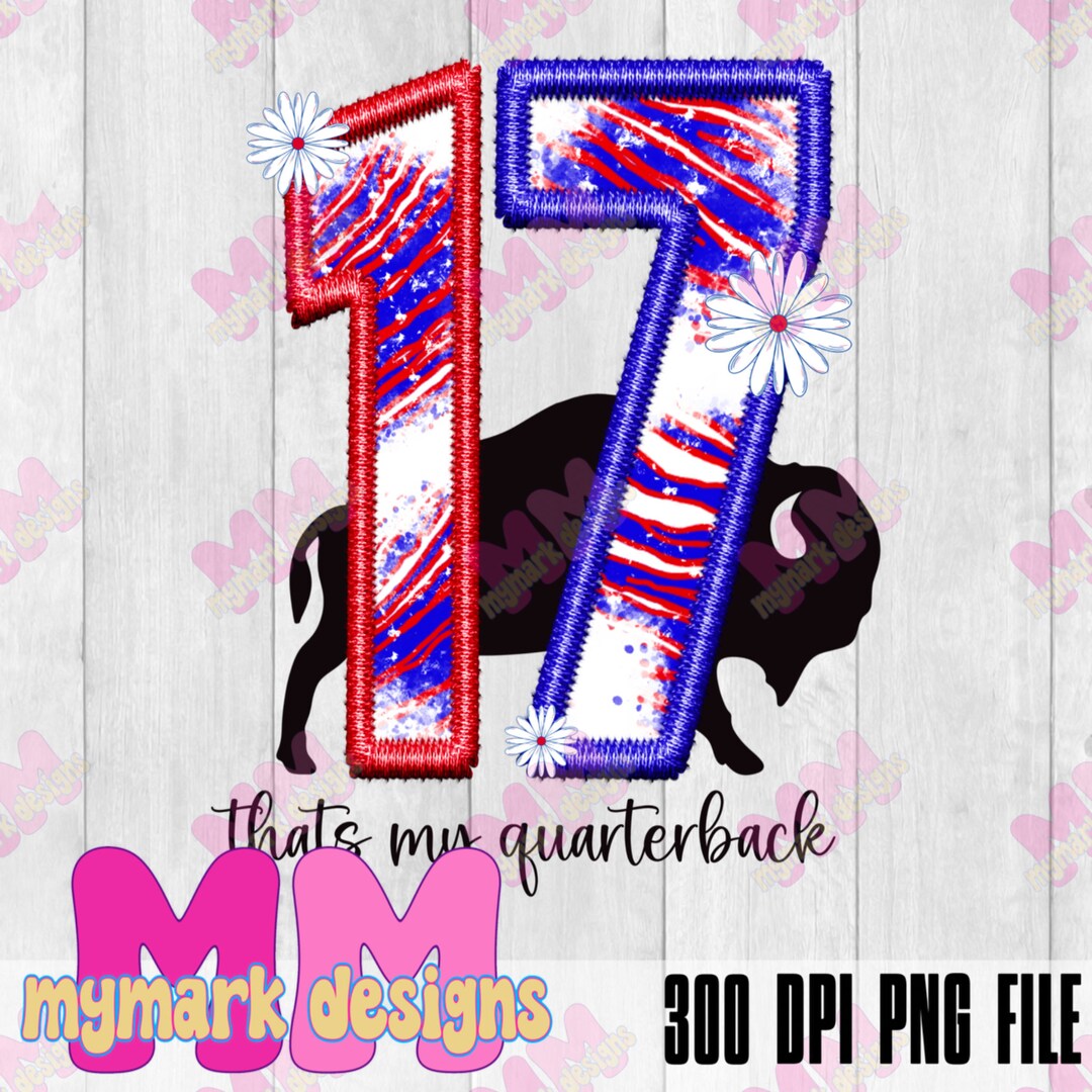 JA17 : Faux Embroidery Buffalo Football Instant Download - Etsy