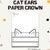 Cat Ears Paper Crown, Kids Halloween Coloring, Printable Paper Craft ...