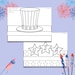 4th of July Craft for Kids, Uncle Sam Hat, Independence Day Printable ...