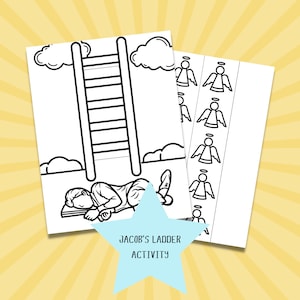 Jacob's Ladder Activity, Sunday School Craft, Bible Lesson for Kids ...