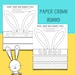 Easter Bunny Paper Crown, Printable Easter Craft, Bunny Ears Headband ...