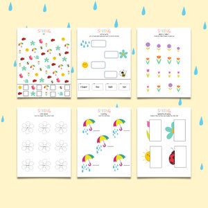 Spring Activity Bundle, Spring Worksheets for Kids, Preschool ...