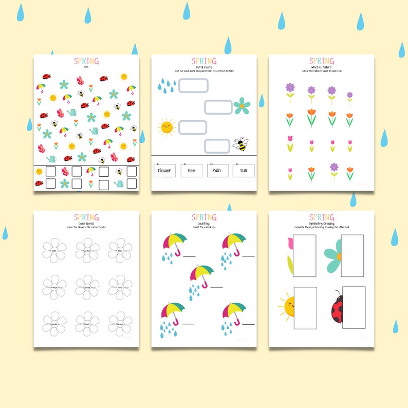 Spring Activity Bundle, Spring Worksheets for Kids, Preschool ...