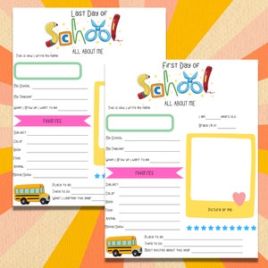Back to School Kids Printable, First Day of School Interview, All About ...
