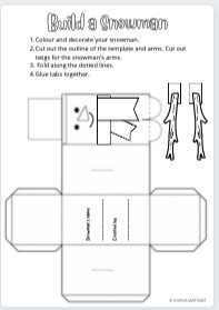 Build a 3D Snowman Template - Etsy