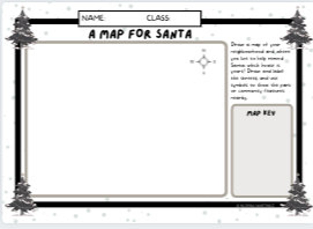A Map for Santa Activity Printable Digital File - Etsy