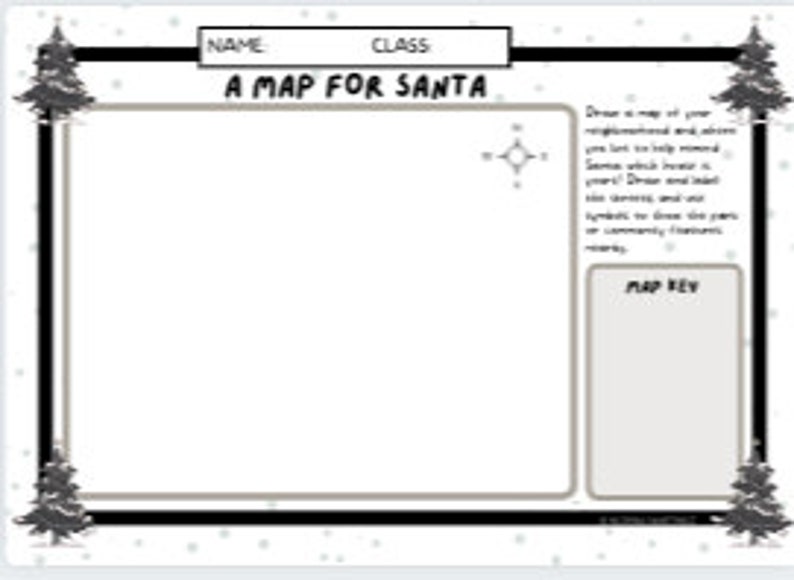 A Map for Santa Activity Printable Digital File - Etsy